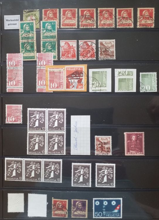 Lot 9) von 50 Abarten diverse verschiedene Abarten (Neu (gemäss Beschreibung)) in Baden für CHF ...