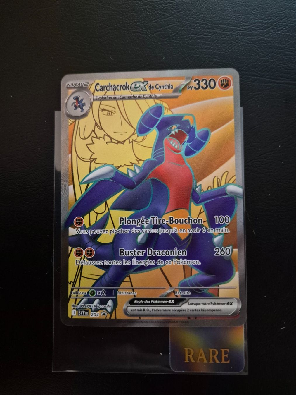 Carchacrok EX de Cynthia 204 - Rare - Pokémon - État parfait (Neu ...