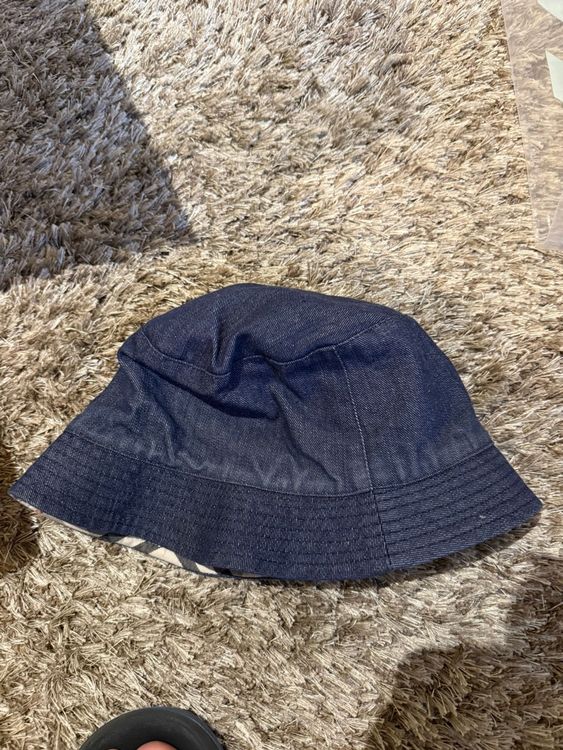 Vintage Burberry reversible Hut | beige/blau (Neu (gemäss Beschreibung ...