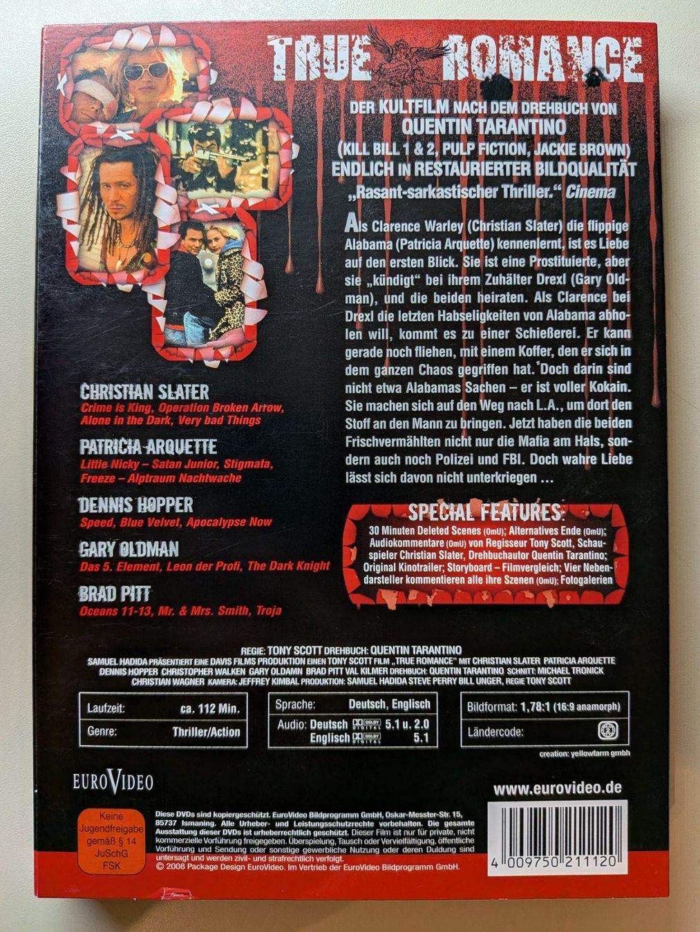 "True Romance - Special Edition" von Tony Scott [2 DVDs] (Gebraucht) in ...