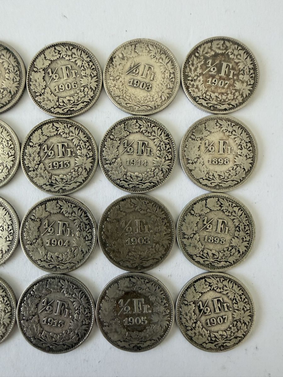 28 Stk 50 Rp über 100 Jahre Alt (47) (D'occasion) à Ballwil pour CHF 2 ...