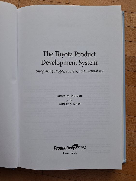 The Toyota Product Development System (Gebraucht) in Kriegstetten für ...