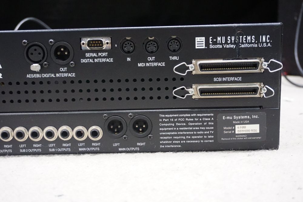 EMU Emulator III XP - Rack Sampler Model 6100 - Very Rare (Gebraucht ...