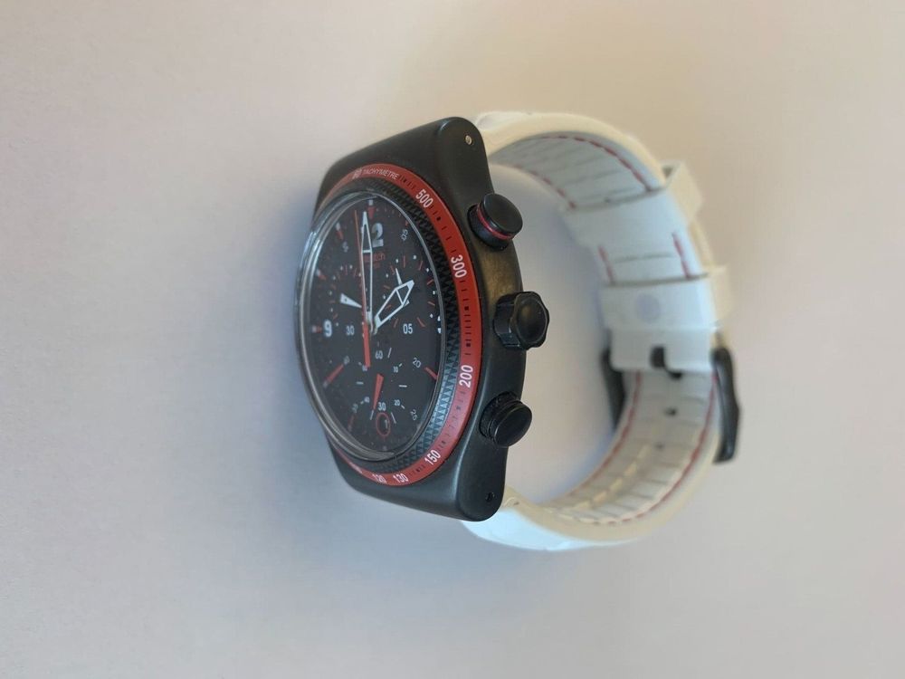 Swatch Irony New Chrono Rosso Fuoco YVM401 neuwertig (Neu (gemäss ...