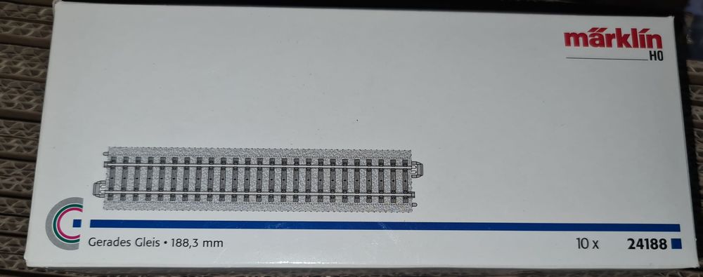 10x Märklin H0 Gerade Gleise 24188 neu | Kaufen auf Ricardo