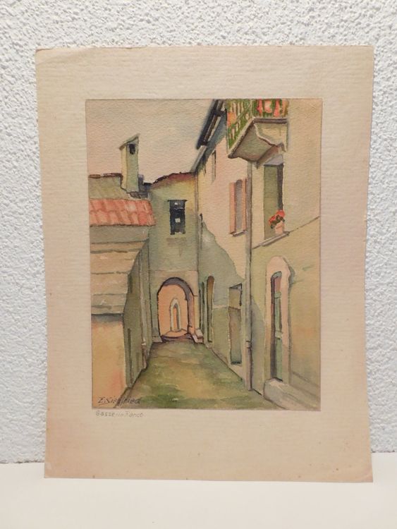 Rausverkauf - Kunst Aquarell v E Siegfried antikes Bild (Gebraucht) in Sursee für CHF 30 – mit ...