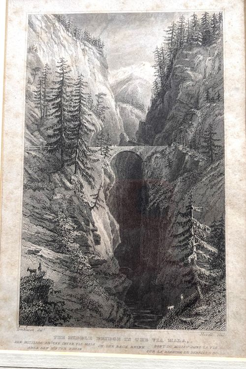 Tom Bleson del Stich Die Mittlere Brücke in der Via Mala (Gebraucht) in ...