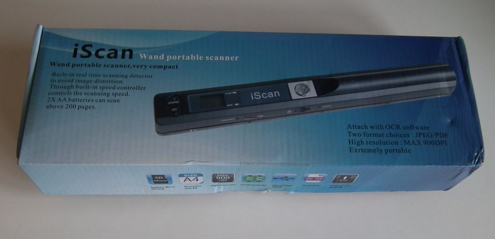 Portabel Scanner Hand-Scanner iScan OCR Software JPG/PDF (Neu (gemäss ...