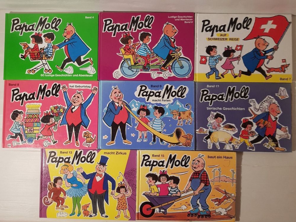 Papa Moll 2, 4, 6, 7, 8, 9, 11, 13,15 Comic (Gebraucht) in Münchenstein ...