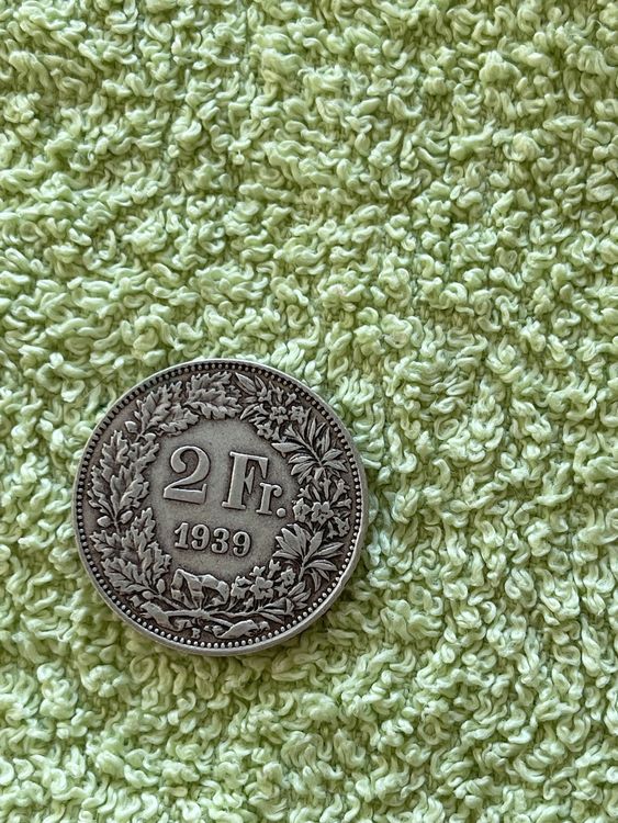 2.- Franken Schweizer Münze 1939 | Kaufen auf Ricardo