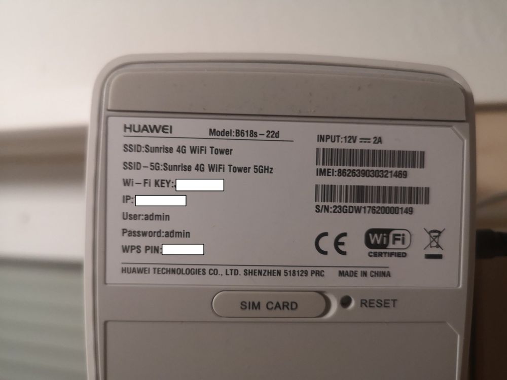 4G/LTE router - Huawei B618-22d | Kaufen auf Ricardo