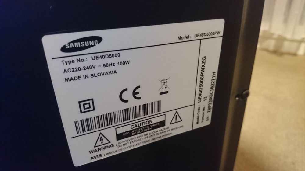 Samsung UE40D5000 LCD TV (Gebraucht) in St. Gallenkappel für CHF 37 ...