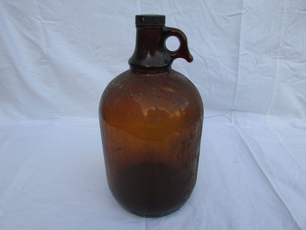 Alte nostalgische Glas Flasche ONE GALLON, vermutlich USA | Kaufen auf ...