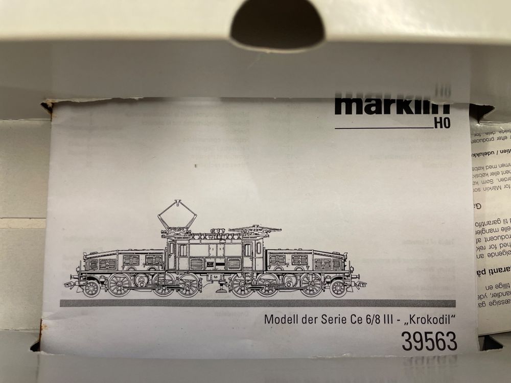 Märklin 39563, Serie Ce 6/8 III, Krokodil (Gebraucht) in Ponte Tresa ...