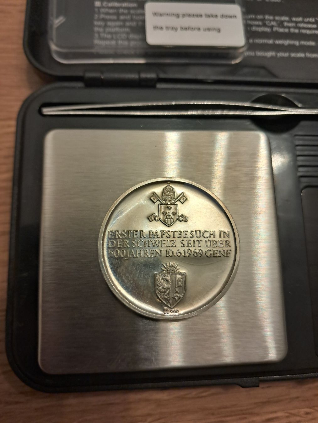 Papst Paul VI. - Gedenkmünze - Erster Besuch 1969 Genf (Gebraucht) in ...