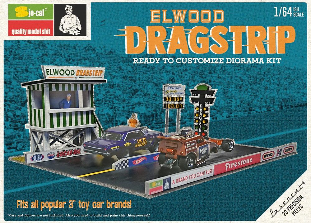 Sjo-cal Dragstrip Elwood 1:64 Diorama Kit - Modellbau (Neu und ...