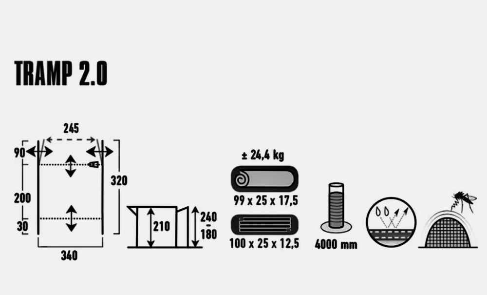 High Peak Tramp 2.0 Bus Vorzelt | Kaufen auf Ricardo