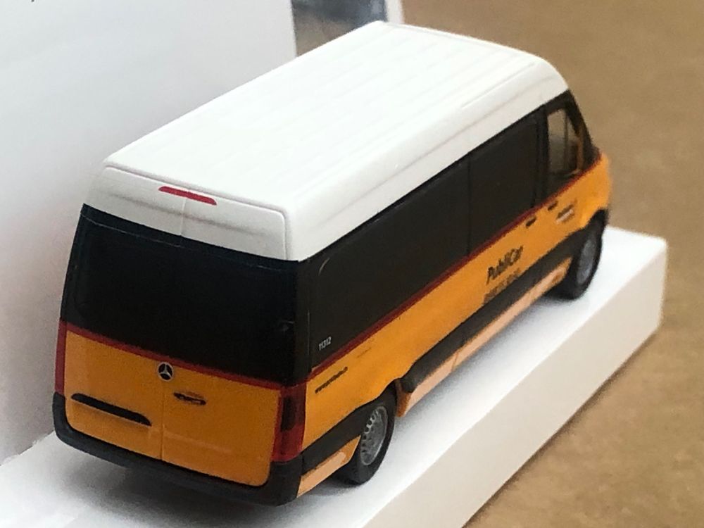 Mercedes Benz Sprinter Postauto Publicar PTT Bus Busch 1:87 (Neu und ...