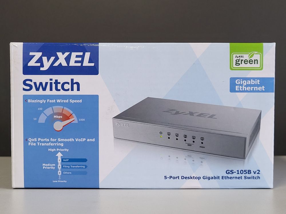 Zyxel GS-105B v2, 5-Port Gigabit Ethernet Switch | Kaufen auf Ricardo