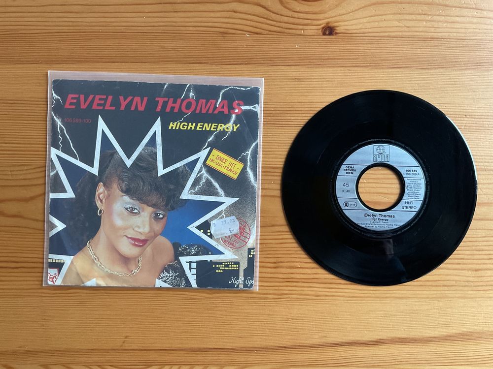 Single 7’’ - Evelyn Thomas / High Energy (D'occasion) à Ocourt pour CHF ...