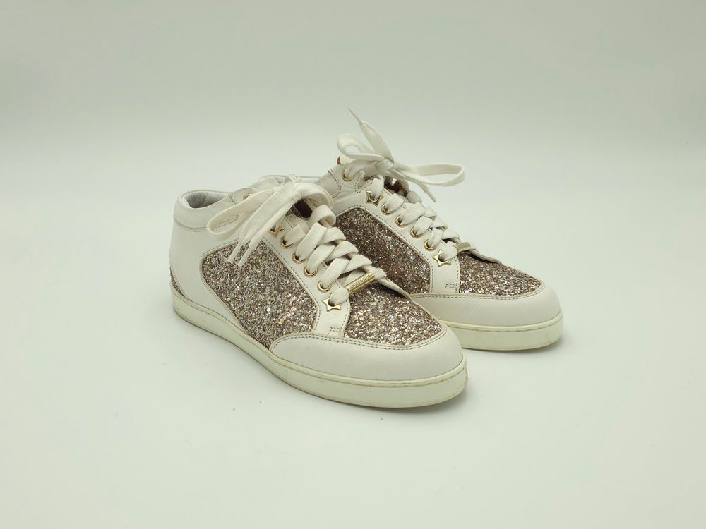 Jimmy Choo Miami White Champagne Glitter – EU 36 – Weiss/Cha (Gebraucht ...