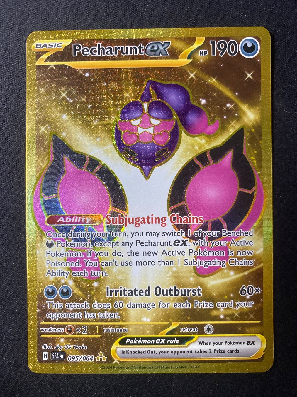 Pecharunt ex 95 Gold - Infamomo ex - Shrouded Fable - EN (Neu (gemäss ...
