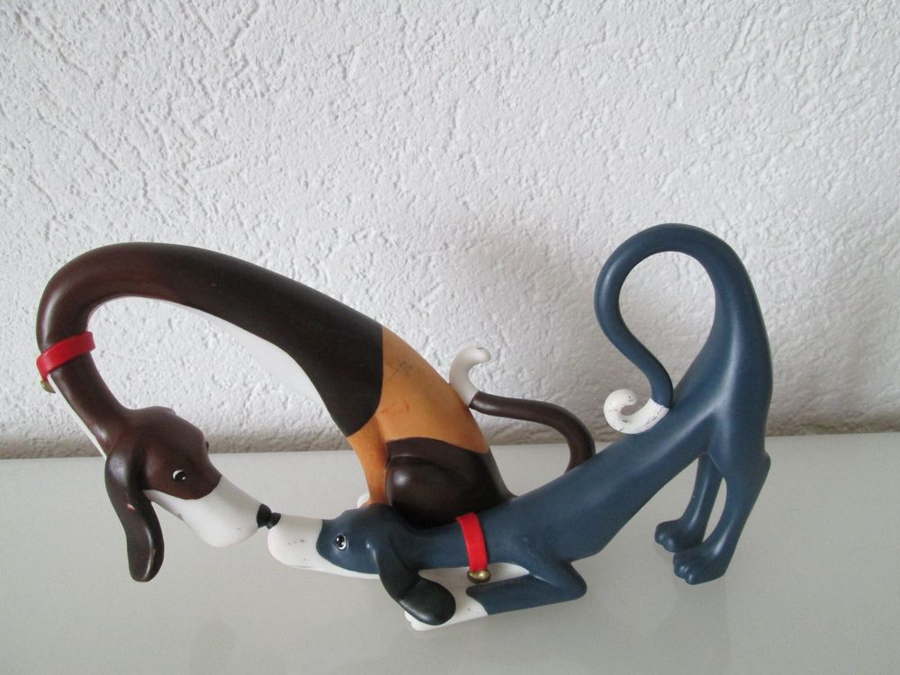 HundeFigur-BorderFine Arts,2004,vonToni Goffe,Hot Dogs A3937 | Kaufen ...