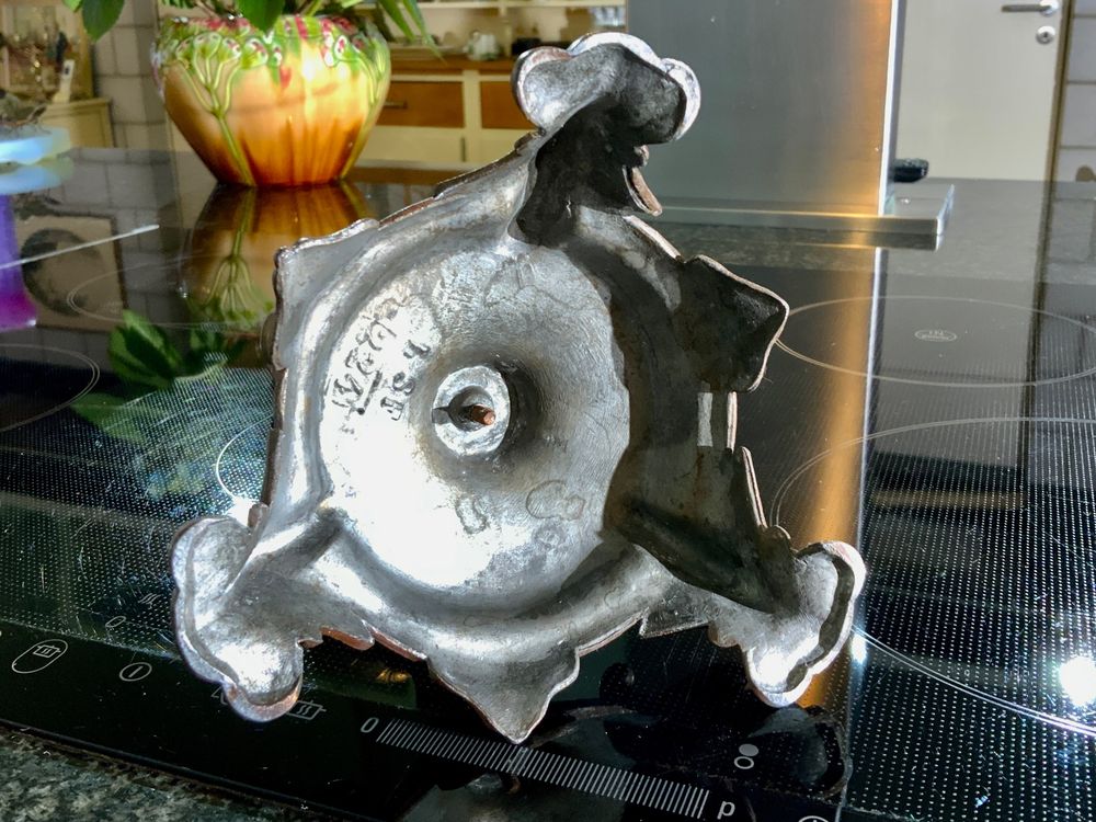 JUGENDSTIL KERZENHALTER ZINKGUSS FRANKREICH UM 1900 | Kaufen auf Ricardo