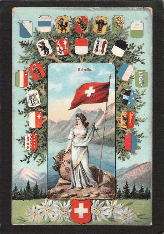 Helvetia , gel. 1913 (Gebraucht) in Reichenburg für CHF 7 – mit Lieferung auf Ricardo kaufen