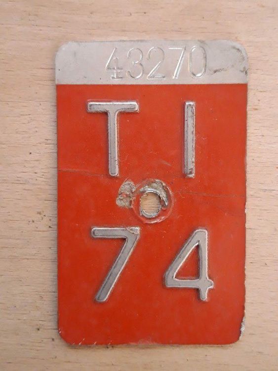 Targa TI - anno 1974 (D'occasion) à pour CHF 27 – avec livraison ...