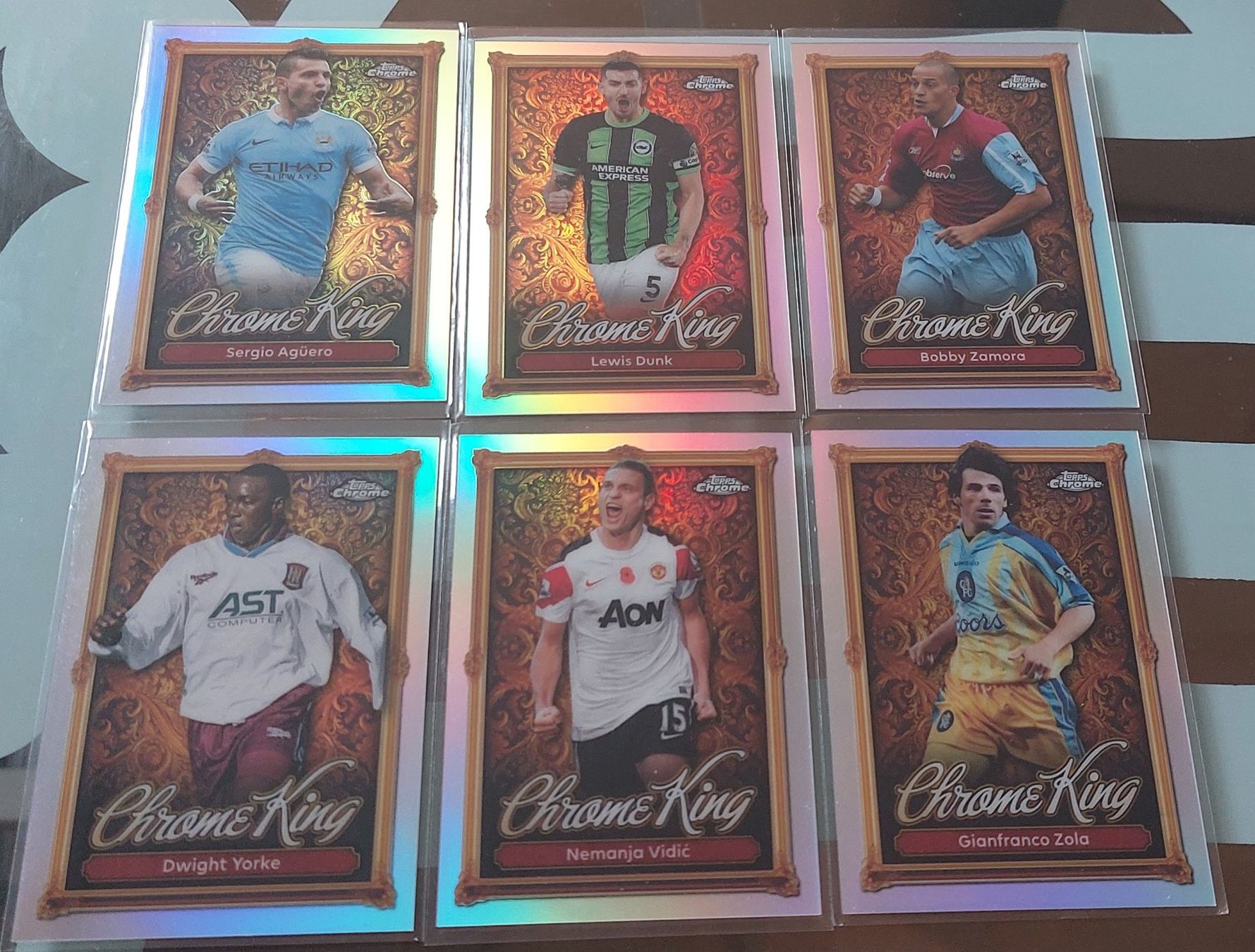 6x Topps Premier 2026 Chrome King Lot: Agüero, Vidić, Zola (Gebraucht ...