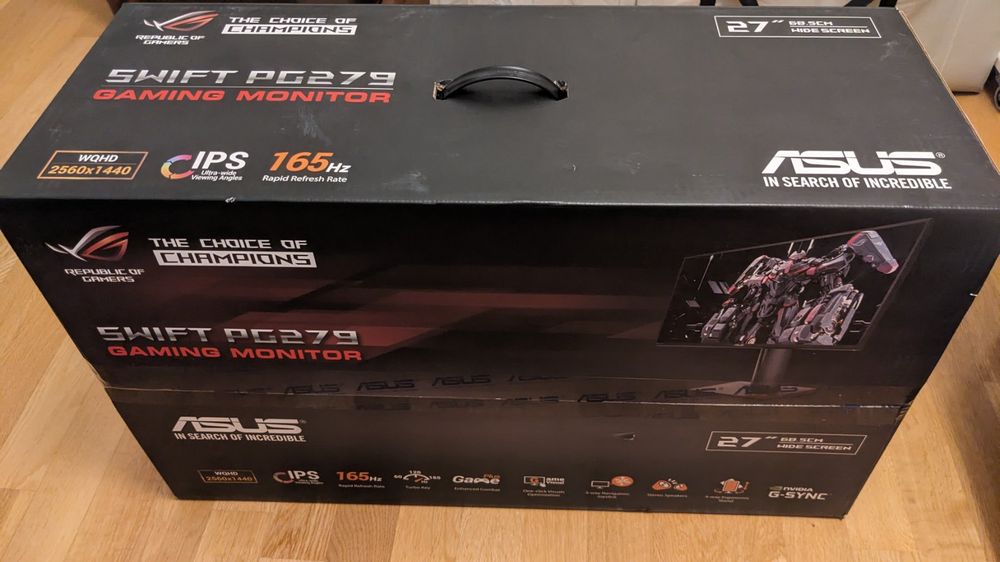 ASUS ROG SWIFT PG279 - 27"- 165Hz - original box + parts (Gebraucht) in ...