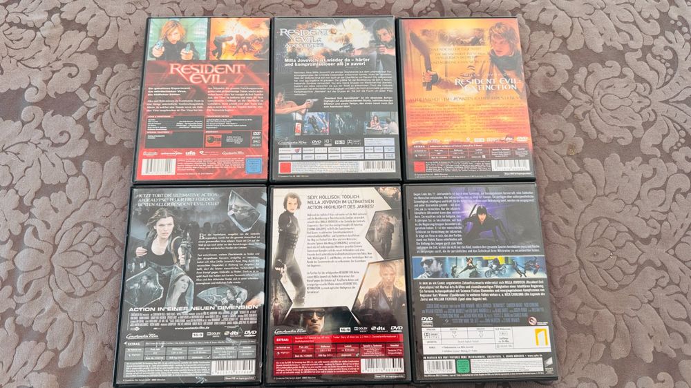 5 DVD Resident Evil Sammlung + Ultraviolet - Milla Jovovich (Gebraucht ...