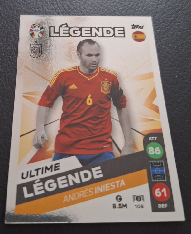 Andres Iniesta - Ultime Légende - Topps Euro 2024 | Kaufen auf Ricardo