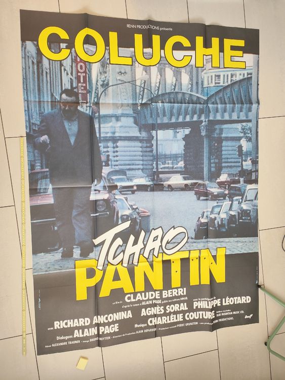 Affiche originale Coluche Tchau Pantin Berry 1983 1,55*1,15 | Kaufen ...