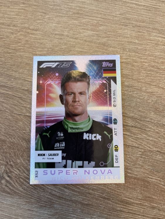 Topps F1 Karte Nico Hülkenberg Kick Sauber Supernova! (Neu (gemäss ...