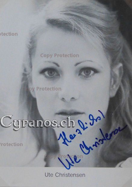 Ute Christensen (1955) Schauspielerin PAN TAU - Autogramm (Gebraucht ...