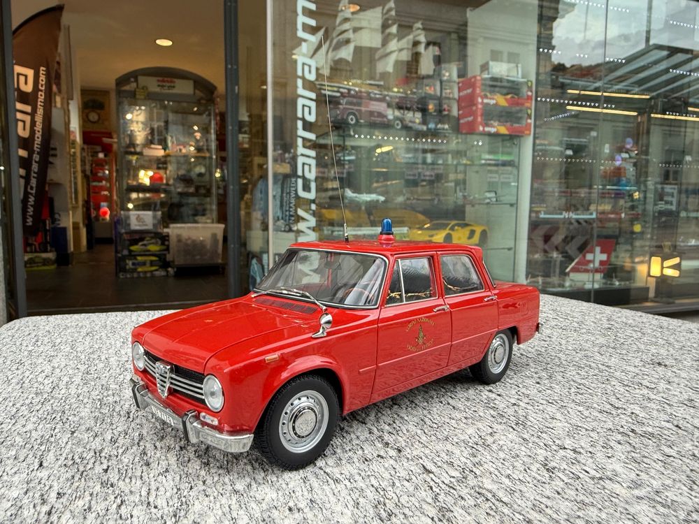 1:18 Alfa Romeo Giulia 1300 Vigili del fuoco 1966 Minichamps (Usato) a ...