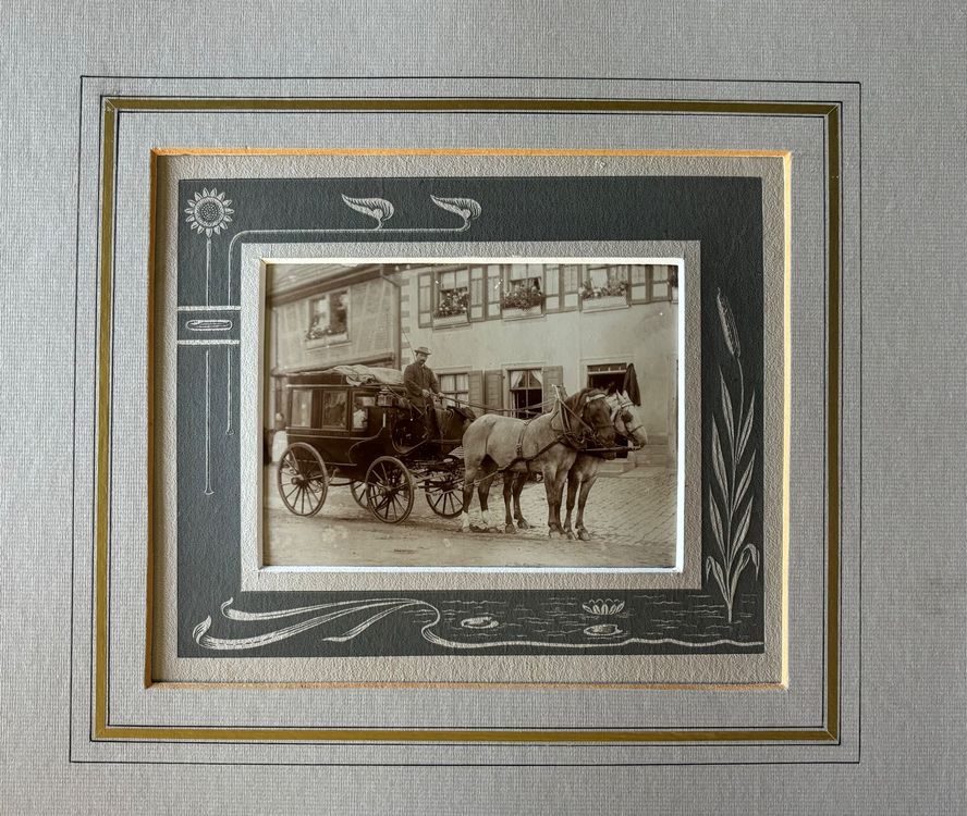 Grosse Antike Fotografie - Pferdekutsche, Jugendstil (Gebraucht) in Frauenfeld für CHF 24 – mit ...