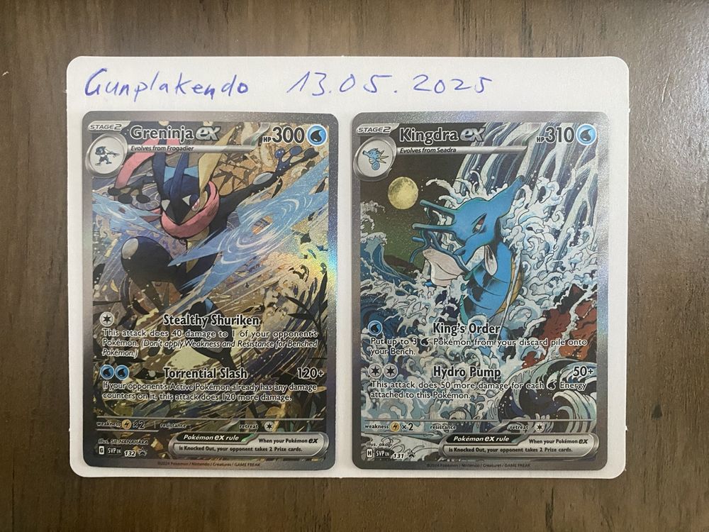 Greninja, Kingdra EX Promo - Shrouded Fable Pokémon (Neu (gemäss ...