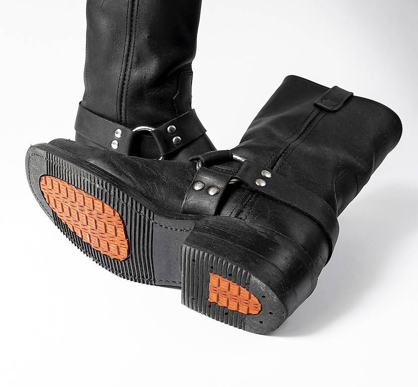 DOUBLE-H Boots moto style Harley - Cuir noir (D'occasion) à Genève pour ...