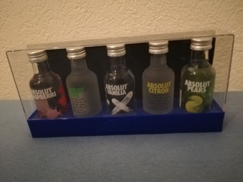 Absolut Vodka Mini Pack 5 x 50ml (Neu und originalverpackt) in ...