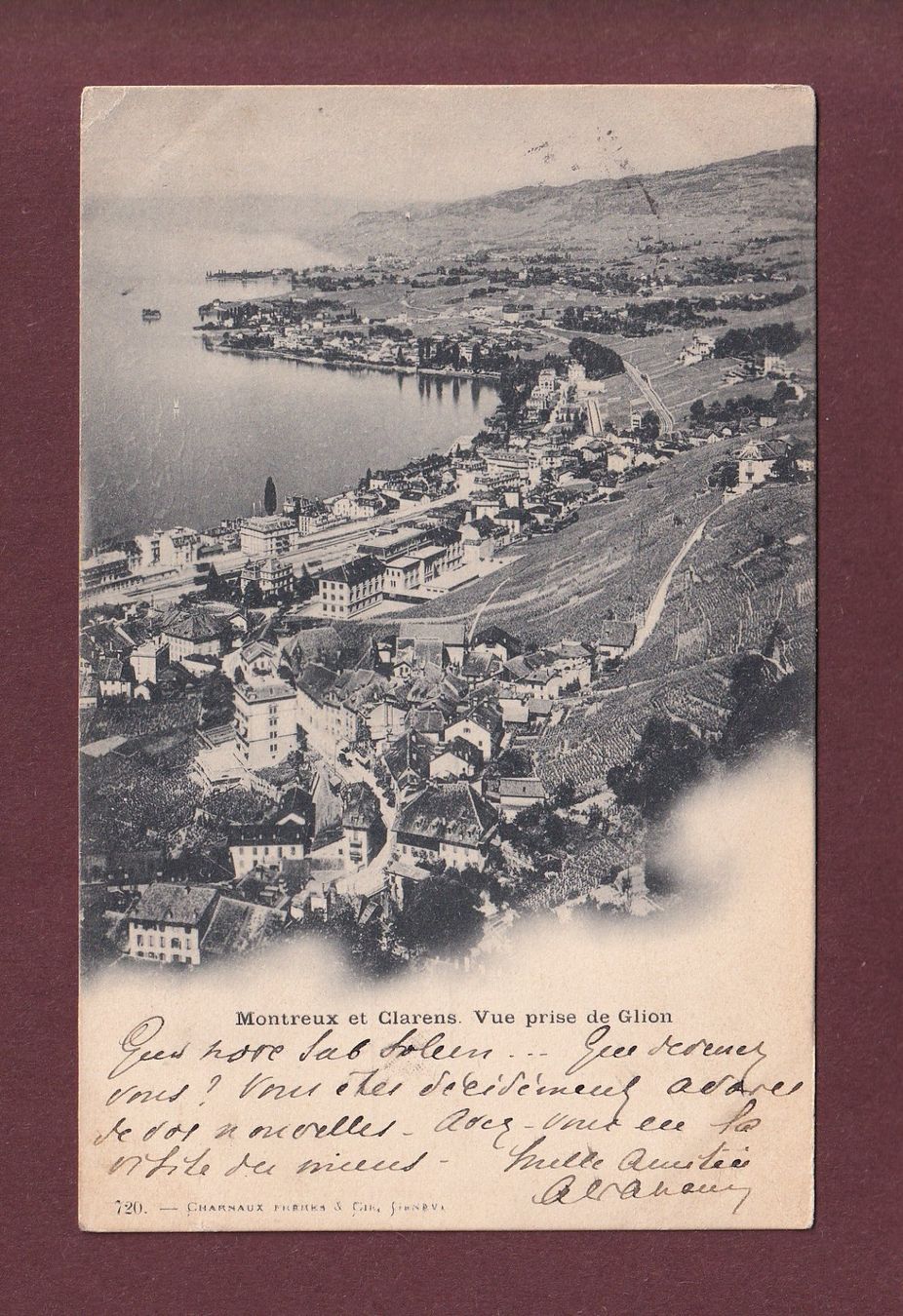 MONTREUX et Clarens depuis Glion - 1903 (Gebraucht) in Pully für CHF 5 ...