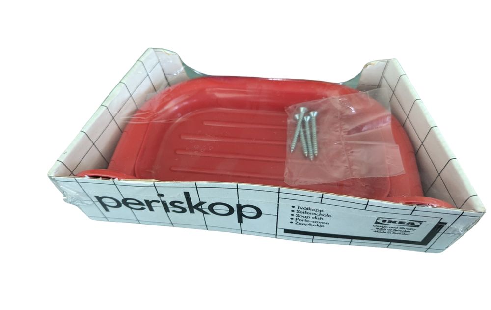 Vintage Ikea Periskop soap dish red. Rare (Neu und originalverpackt) in ...