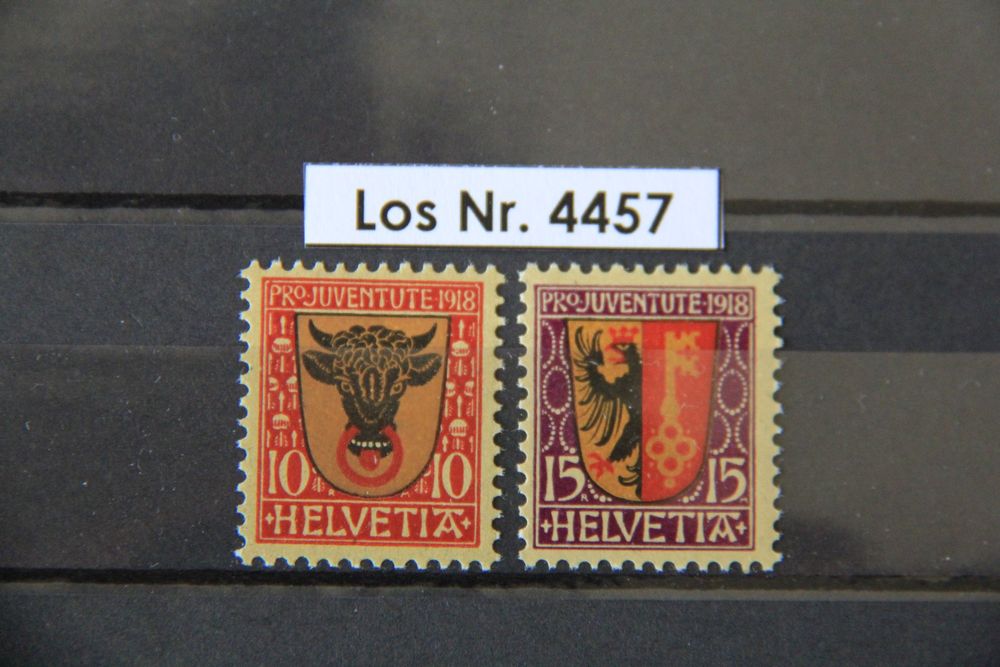 PJ 1918 Serie Postfrisch ** Los 4457 (Gebraucht) in Volken für CHF 10 ...