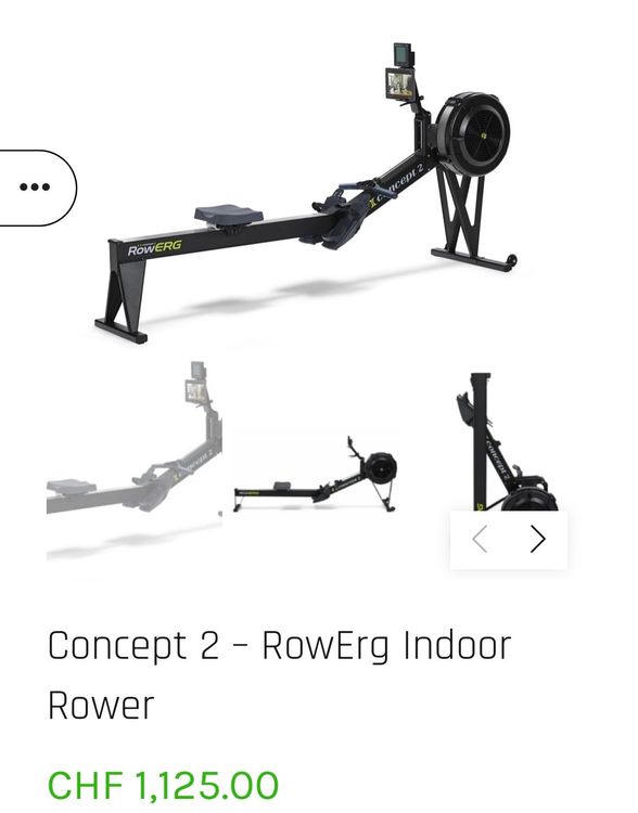 Concept 2 – RowErg Indoor Rower (Gebraucht) in Bülach für CHF 750 – nur Abholung auf Ricardo kaufen