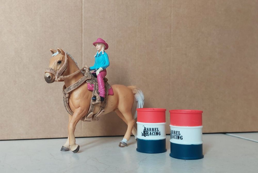 Schleich - Barrel Racing Set mit Cowgirl (Gebraucht) in Meierskappel ...