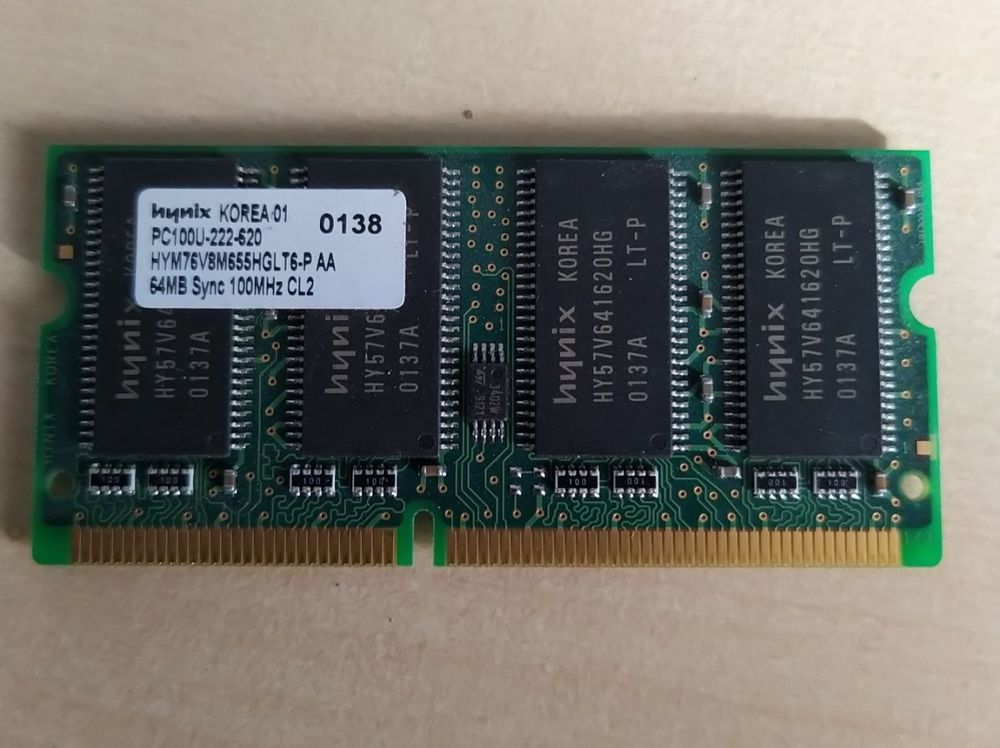 SDRAM Speicher 64 MB Synch 100MHz CL2 (Gebraucht) in Zürich für CHF 1 ...