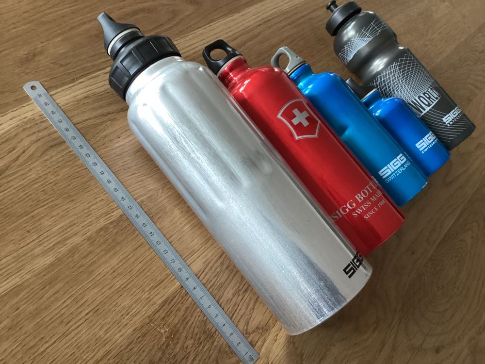 Fünf Sigg-Flaschen, verschiedene Grössen | Kaufen auf Ricardo