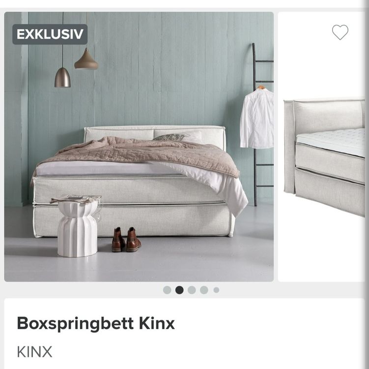 Boxspringbett KINX 180 x 200 cm | Kaufen auf Ricardo